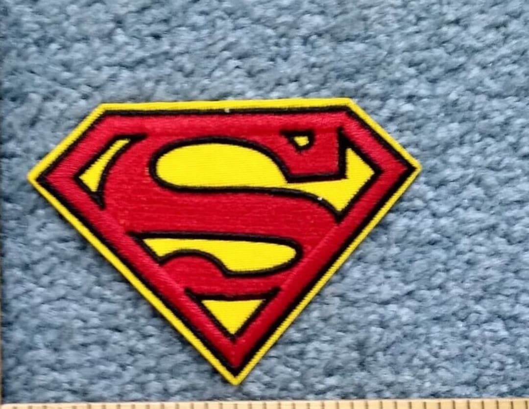 Superman Logo Embroidered Iron on Patch 3 - Etsy