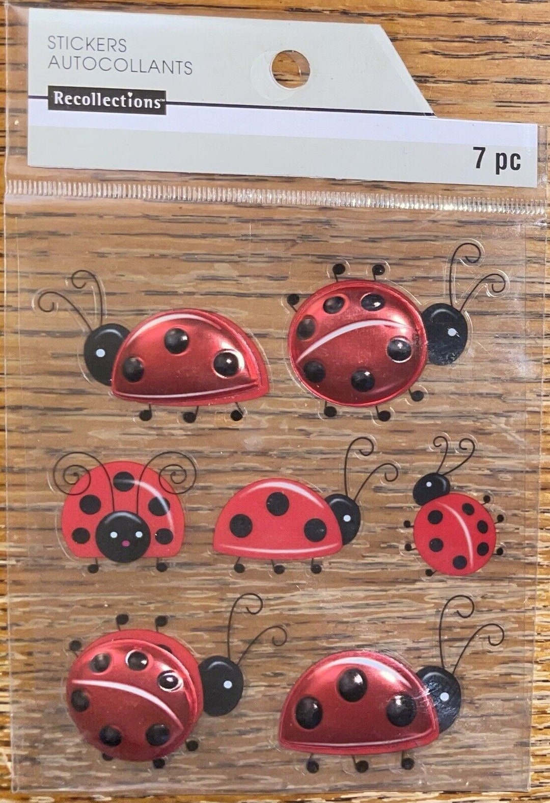 Recollections Raised 3D Lady Bug Stickers 7 Pcs - Etsy