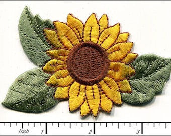 Sunflower Patch Iron on Embroidered Patches VSCO Boho Yellow Flower ...