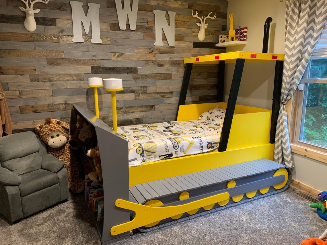 Twin Size Bulldozer Bed PLANS plans Only Create a | Etsy