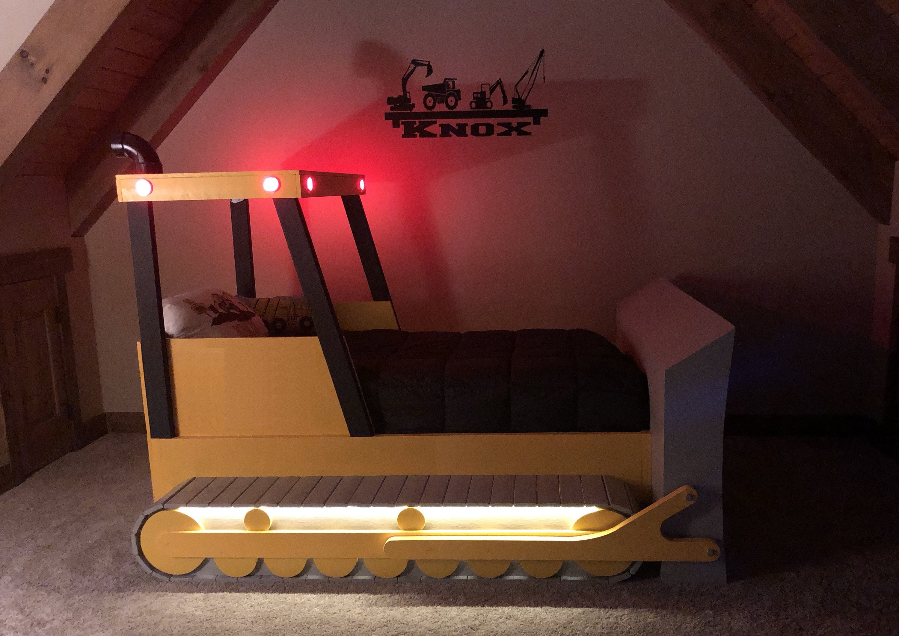Twin Size Bulldozer Bed PLANS plans Only Create a - Etsy