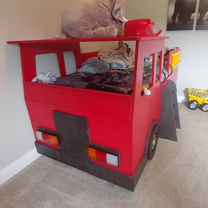 Fire Engine Bed PLANS (plans Only), Create a Fireman Themed Bedroom for ...