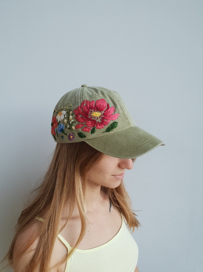 Personalize Gift Baseball Women Cap Hand Embroidered Hat - Etsy