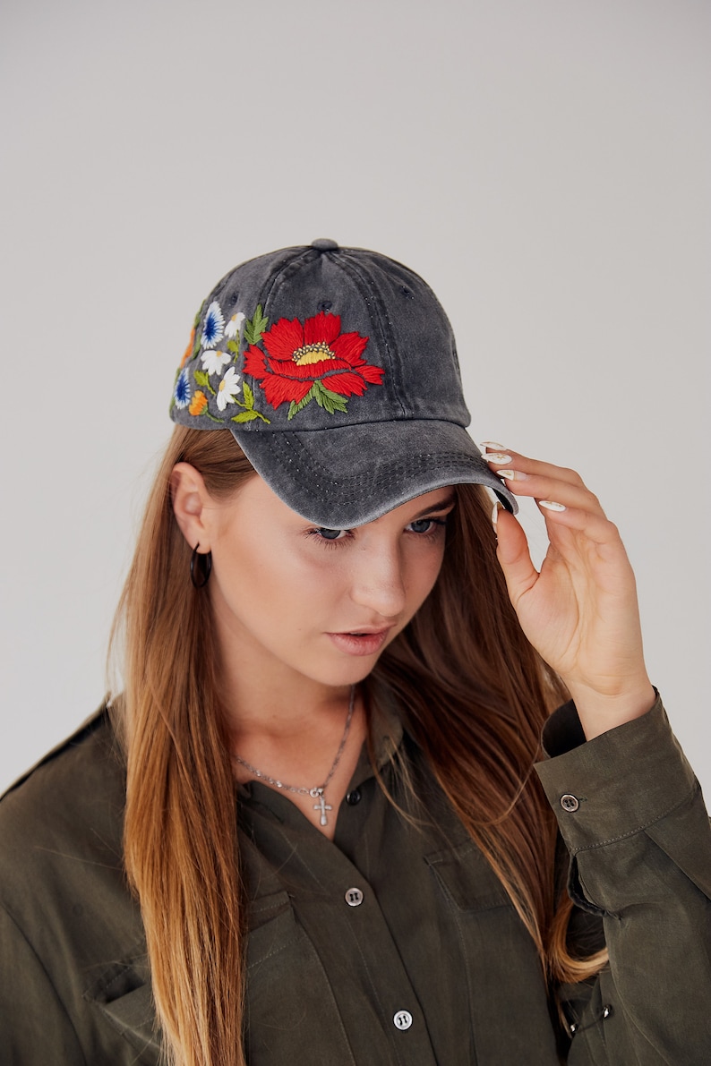Custom Hand Stitched Hat / Hand Embroidered Hat / Baseball Cap | Etsy