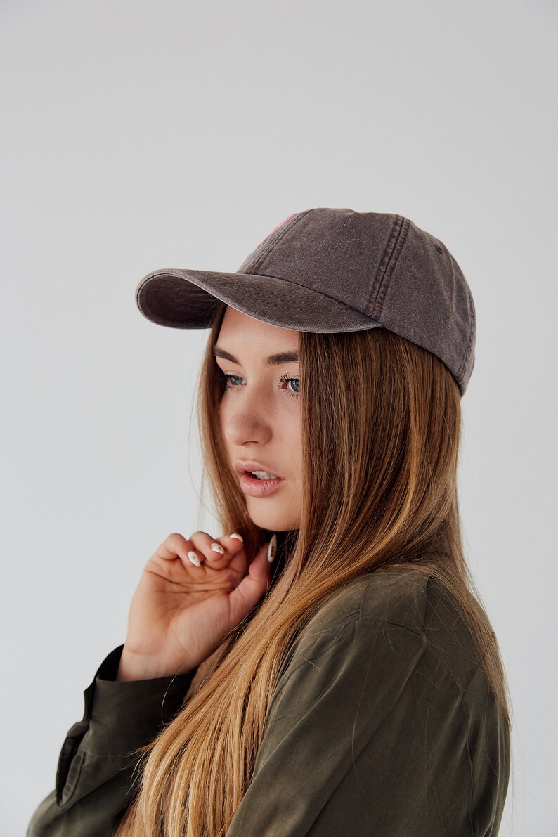 Hand Embroidered Hat / Custom Embroidered Hat / Floral - Etsy