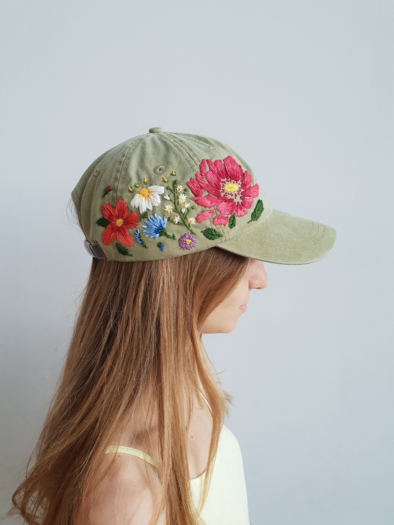 Personalize Gift Baseball Women Cap Hand Embroidered Hat - Etsy