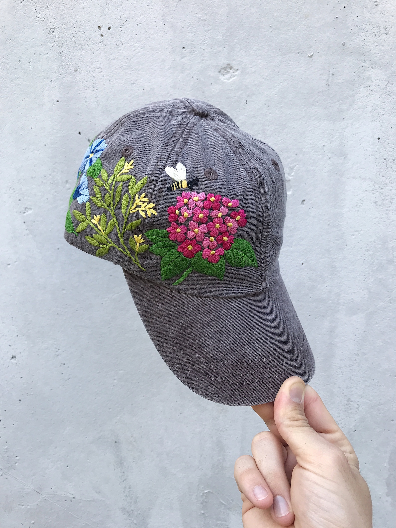 Hand Embroidered Hat Embroidered Baseball Caps Custom - Etsy