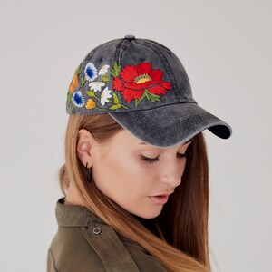 Custom Hand Stitched Hat / Hand Embroidered Hat / Baseball Cap With ...