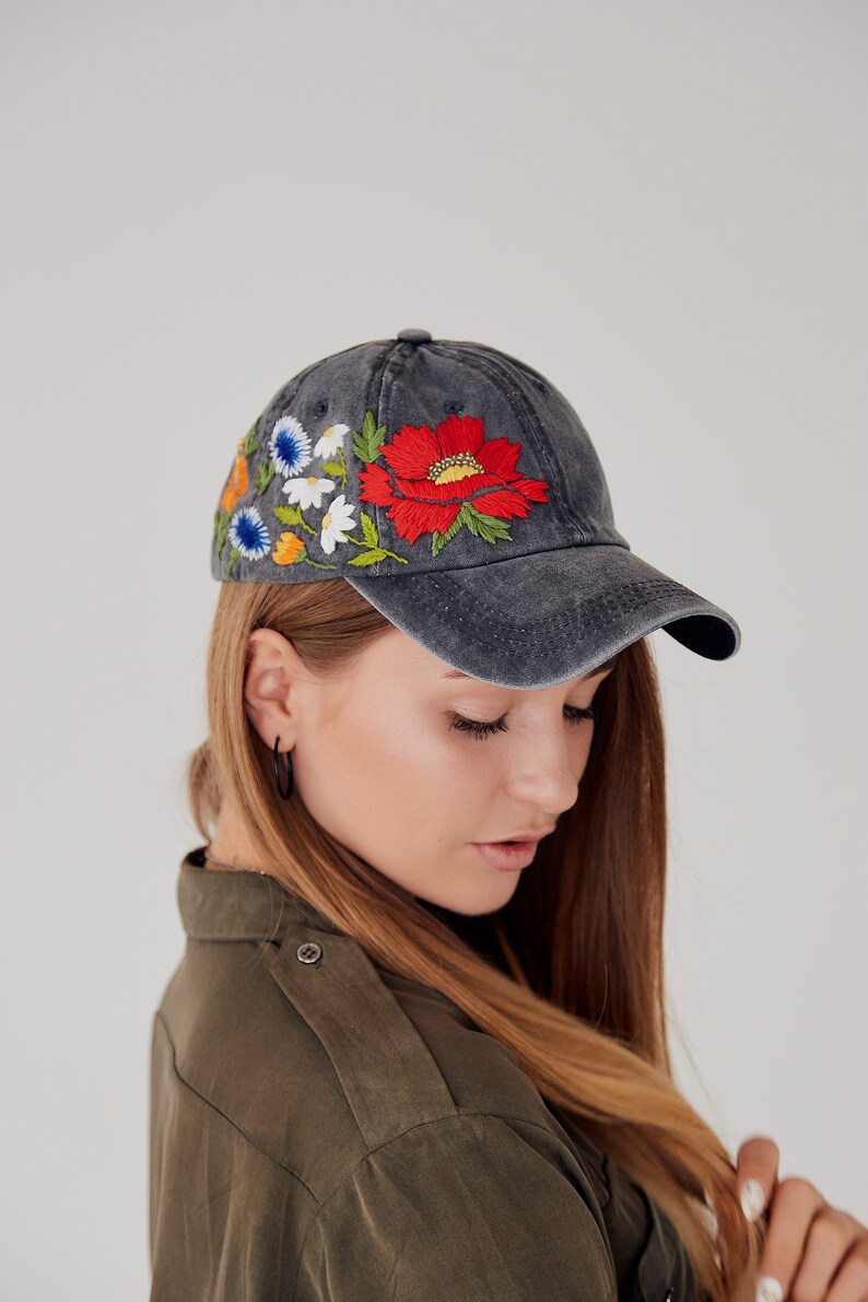 Custom Hand Stitched Hat / Hand Embroidered Hat / Baseball Cap | Etsy