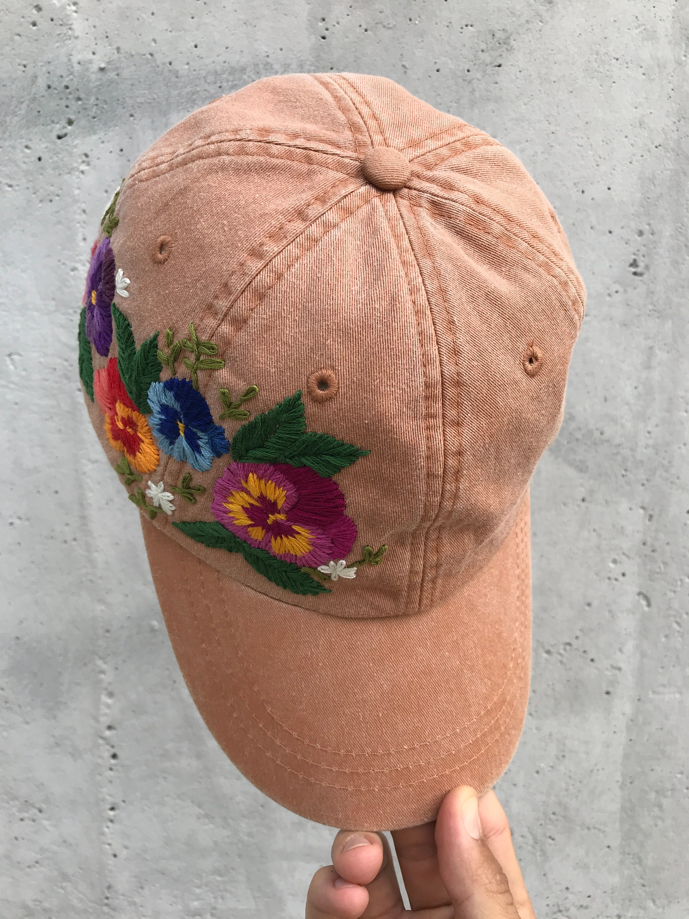 Hand Embroidered Hat Embroidered Baseball Caps Custom - Etsy
