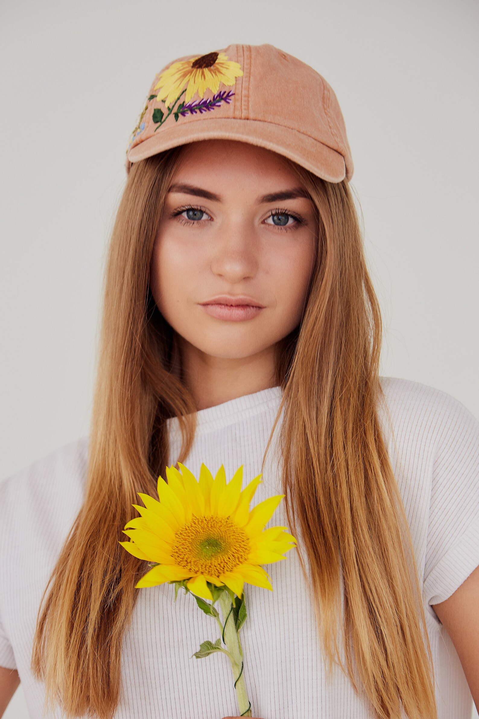 Custom Hand Stitched Hat / Hand Embroidered Hat / Floral Hat / - Etsy