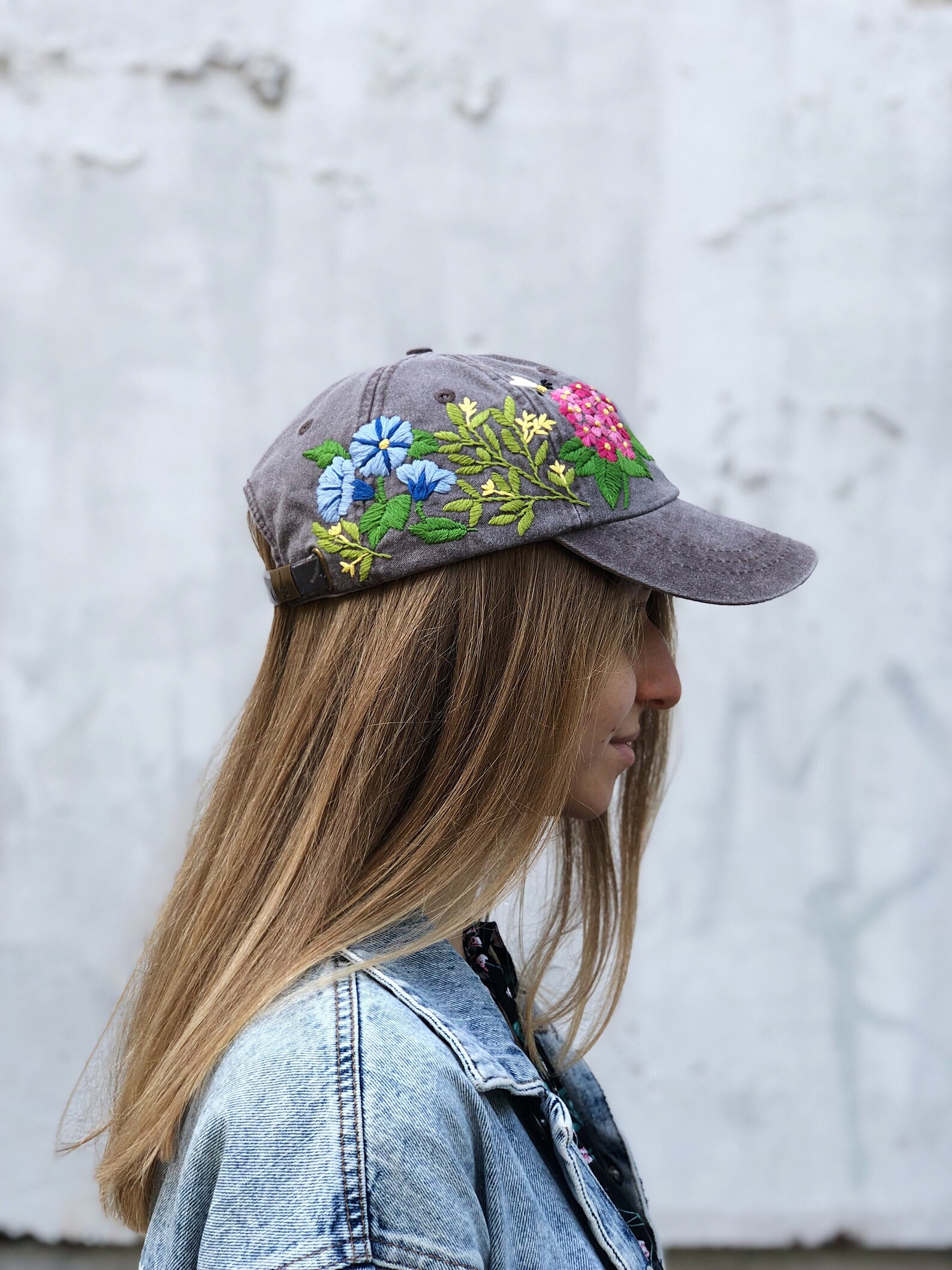 Hand Embroidered Hat Embroidered Baseball Caps Custom - Etsy