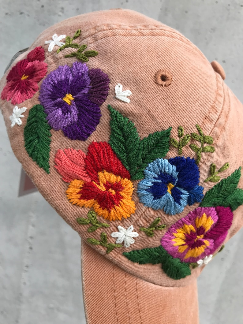 Hand Embroidered Hat Embroidered Baseball Caps Custom - Etsy