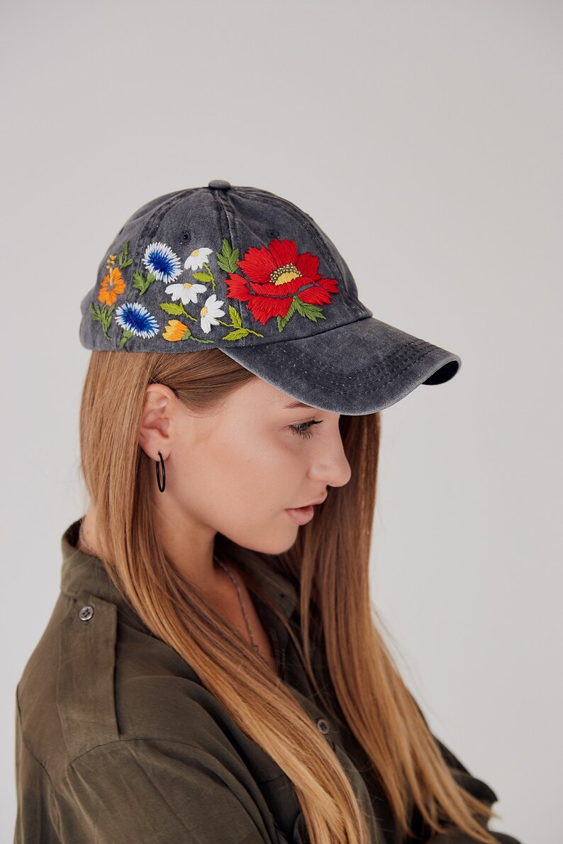 Custom Hand Stitched Hat / Hand Embroidered Hat / Baseball Cap | Etsy