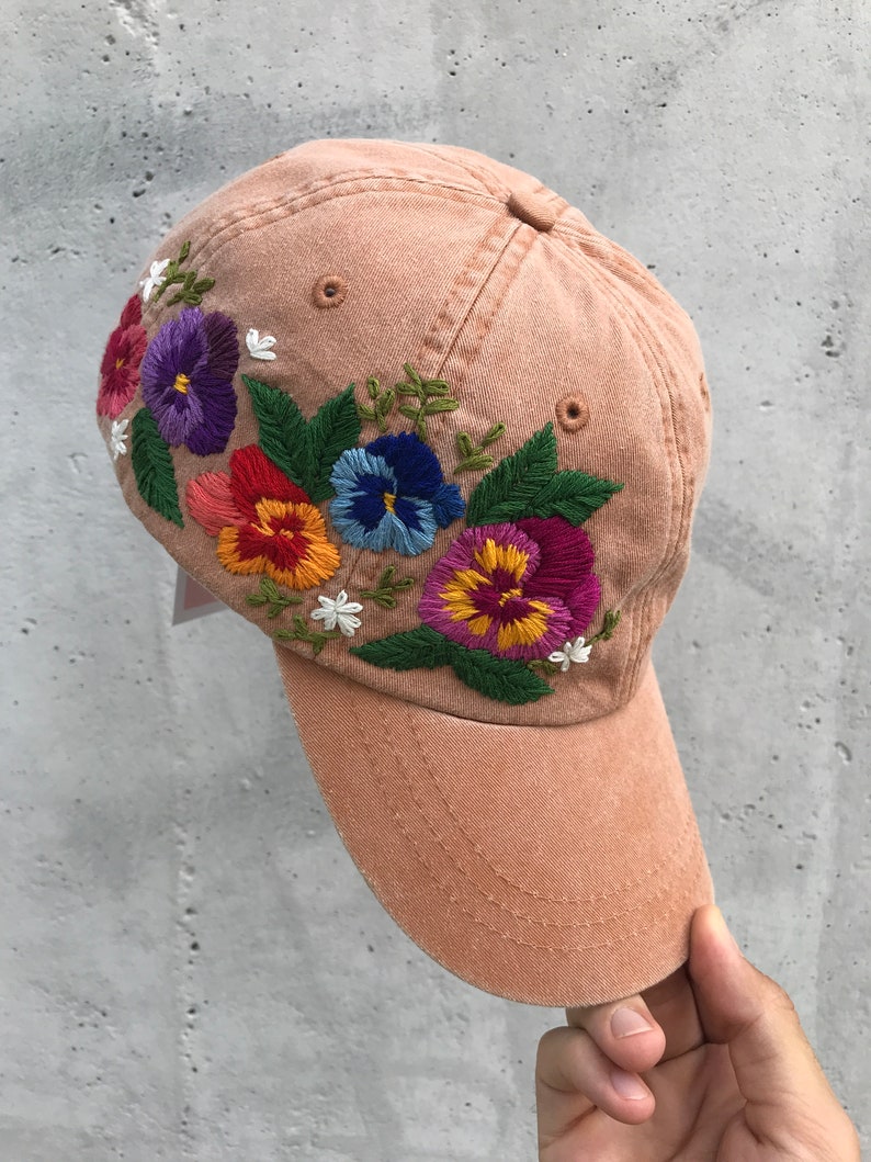 Hand Embroidered Hat Embroidered Baseball Caps Custom - Etsy