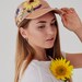 Custom Hand Stitched Hat / Hand Embroidered Hat / Floral Hat / - Etsy