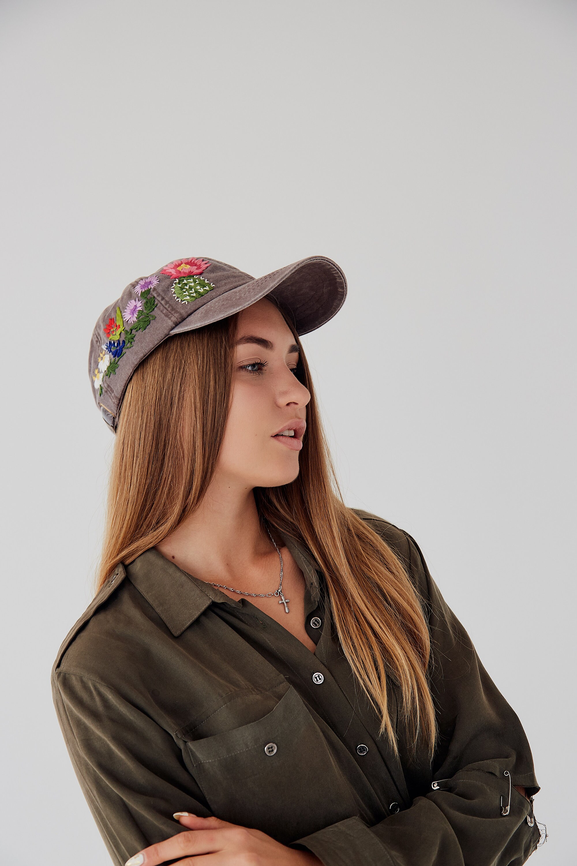 Hand Embroidered Hat Embroidered Flower Hat Embroidery Hat - Etsy Canada