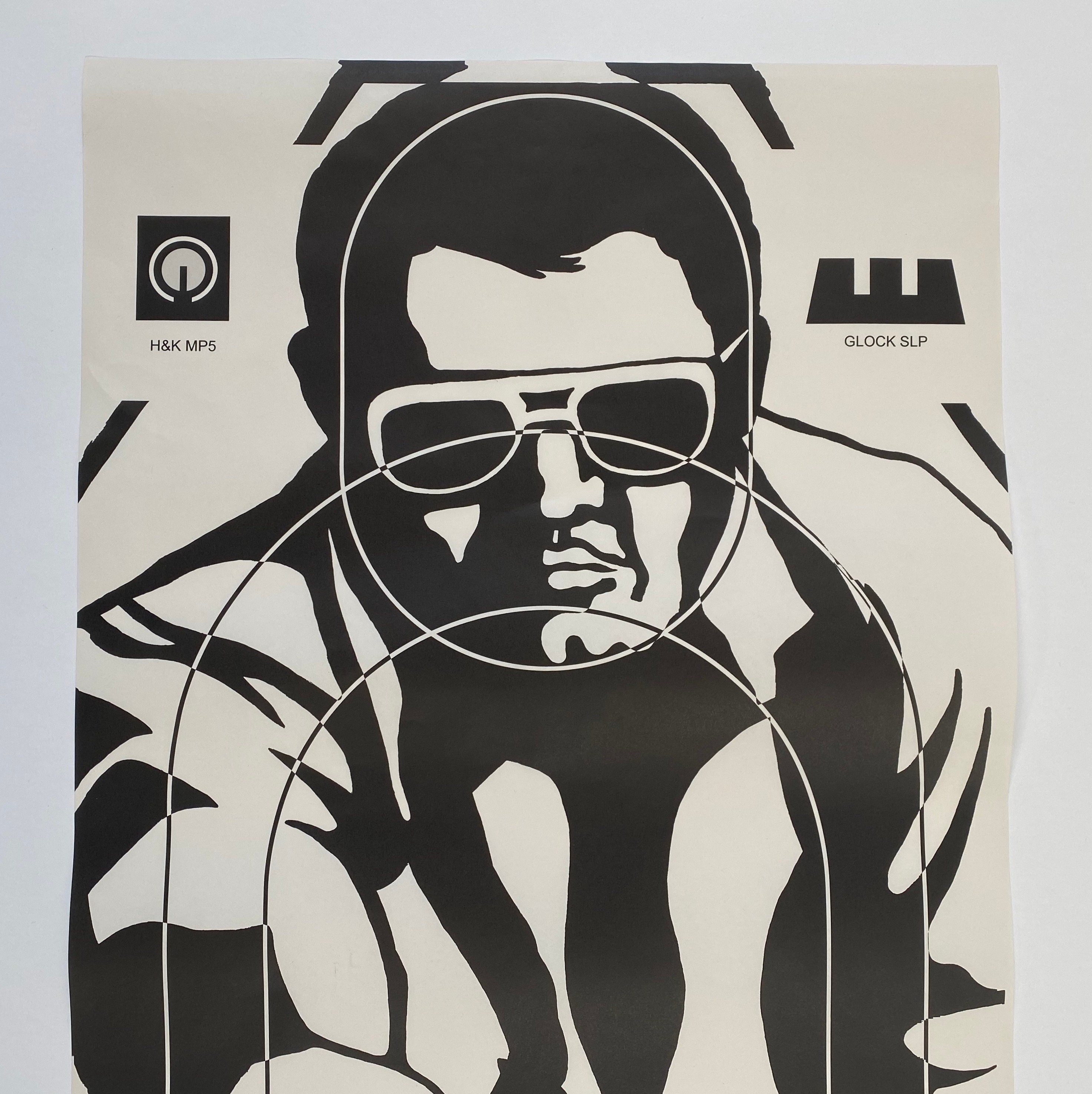 Shooting Target London Met Police / Shooting Range Target / Elvis - Etsy