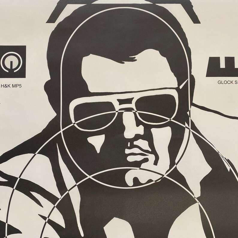 Shooting Target London Met Police / Shooting Range Target / Elvis - Etsy