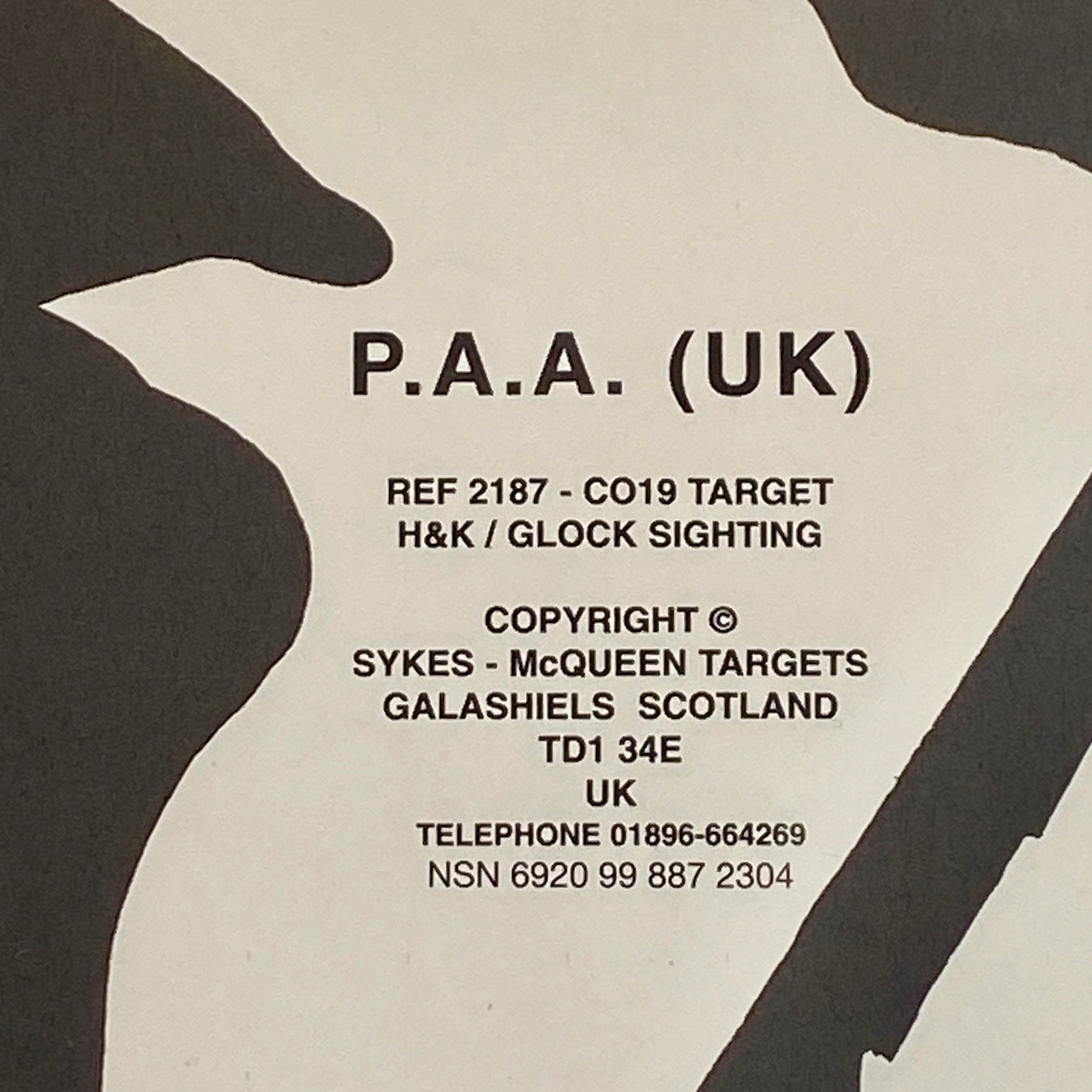 Shooting Target London Met Police / Shooting Range Target / | Etsy UK