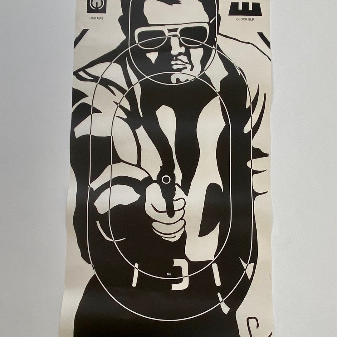 Shooting Target London Met Police / Shooting Range Target / Elvis - Etsy