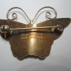Vintage David Andersen Norway Enamel Butterfly Brooch Pin Signed ...