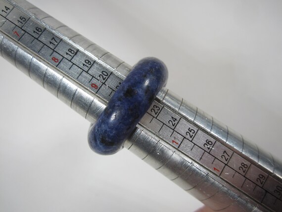 Carved Purple Jasper and Bismuth Ring Size 10 Solid S… - Gem