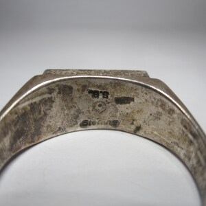 Sam Begay Navajo Multi Stone Inlay Ring Size 12.5 Vintage Sterling ...