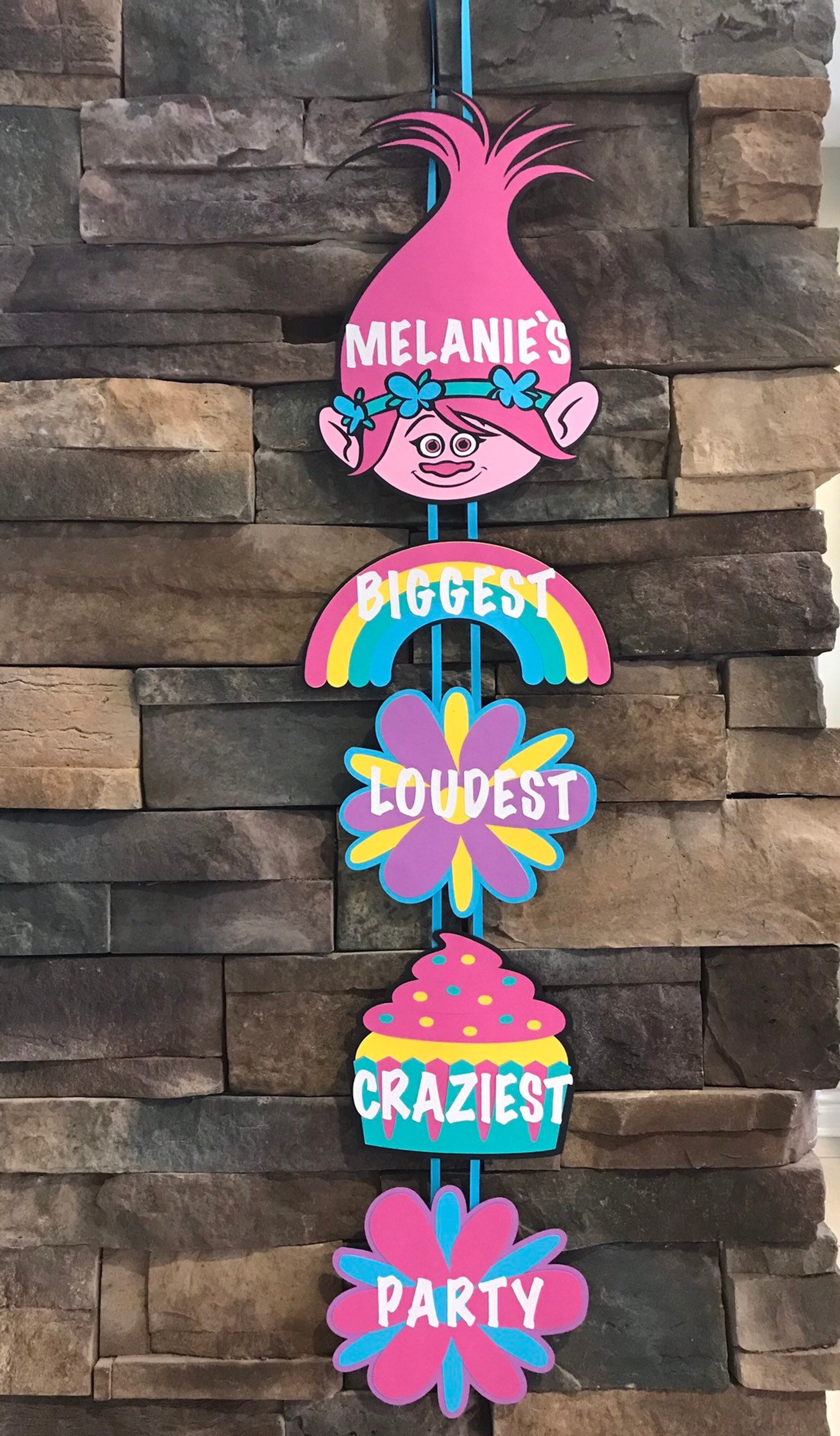 Trolls Birthday Party Sign | Etsy