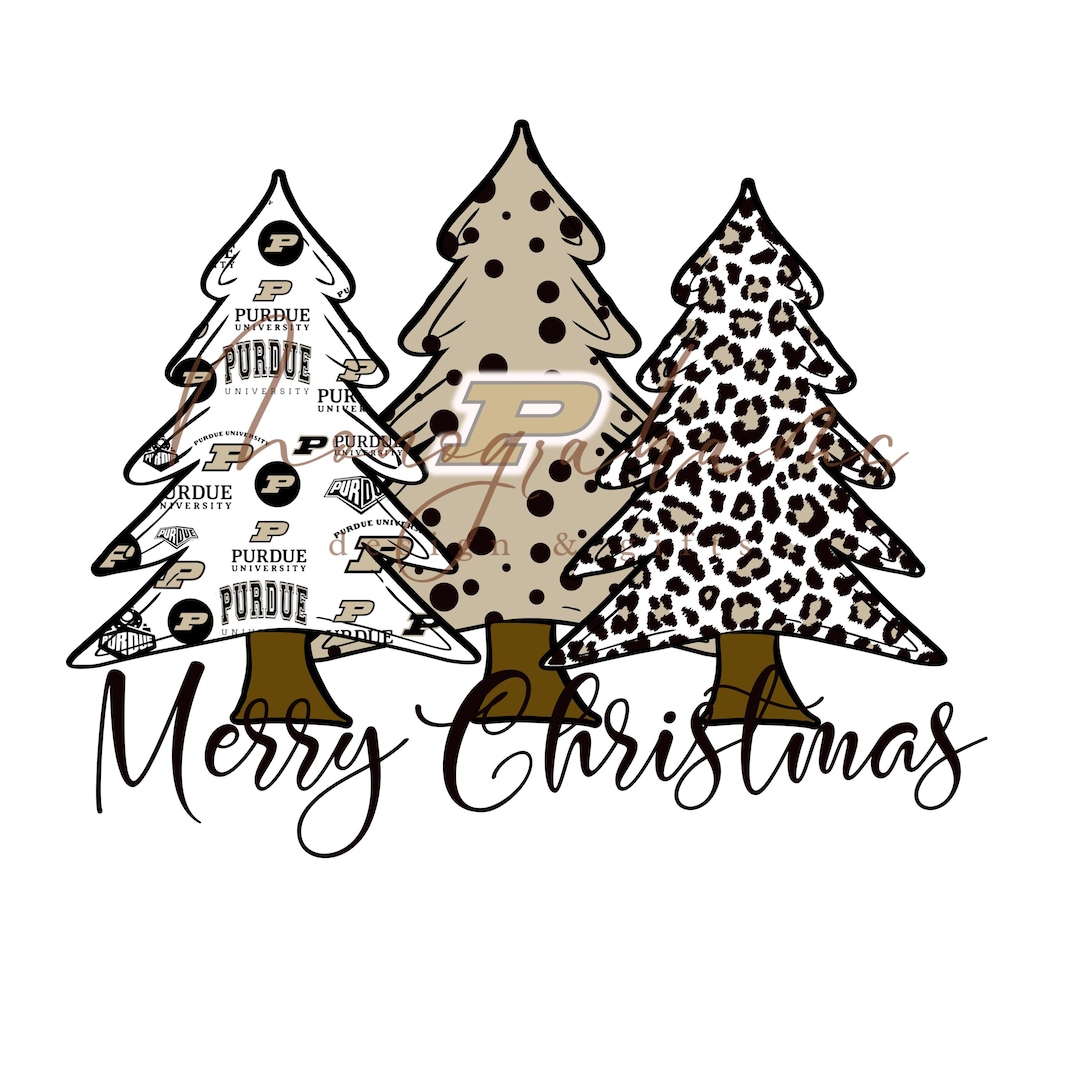 Purdue, Christmas Trees, PNG - Etsy