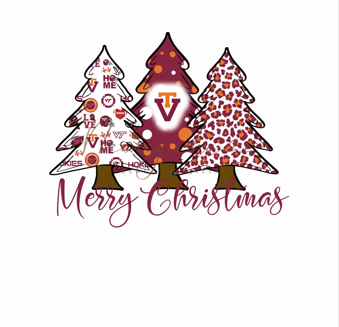 Virginia Tech, Christmas Trees, PNG - Etsy