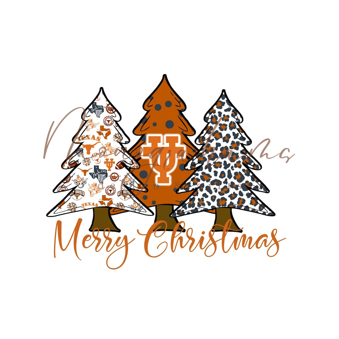 Texas Longhorns, Christmas Trees, PNG - Etsy UK