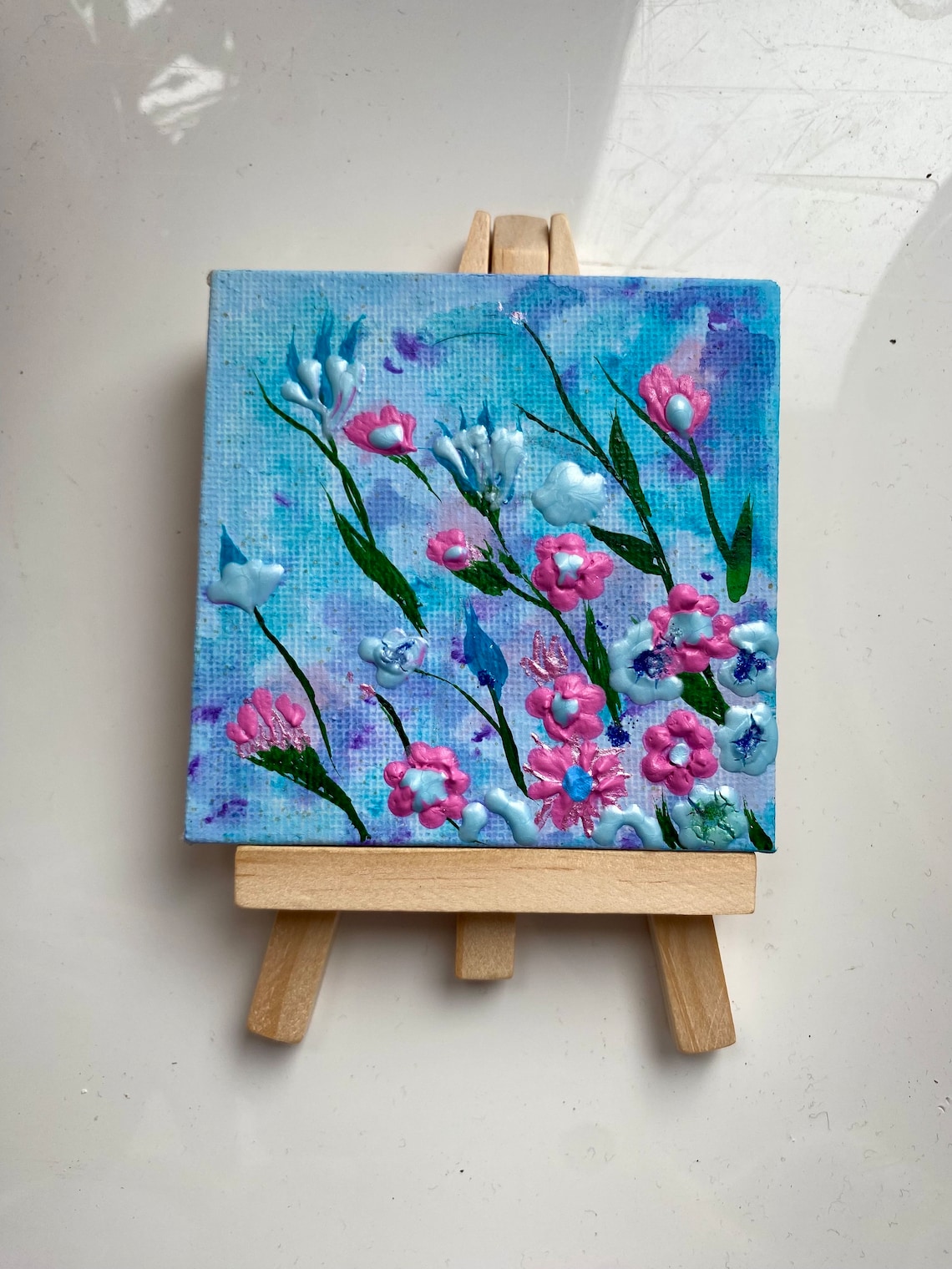 Mini Wall Art Miniature Painting Canvas Tiny Paintings for Doll Mini ...