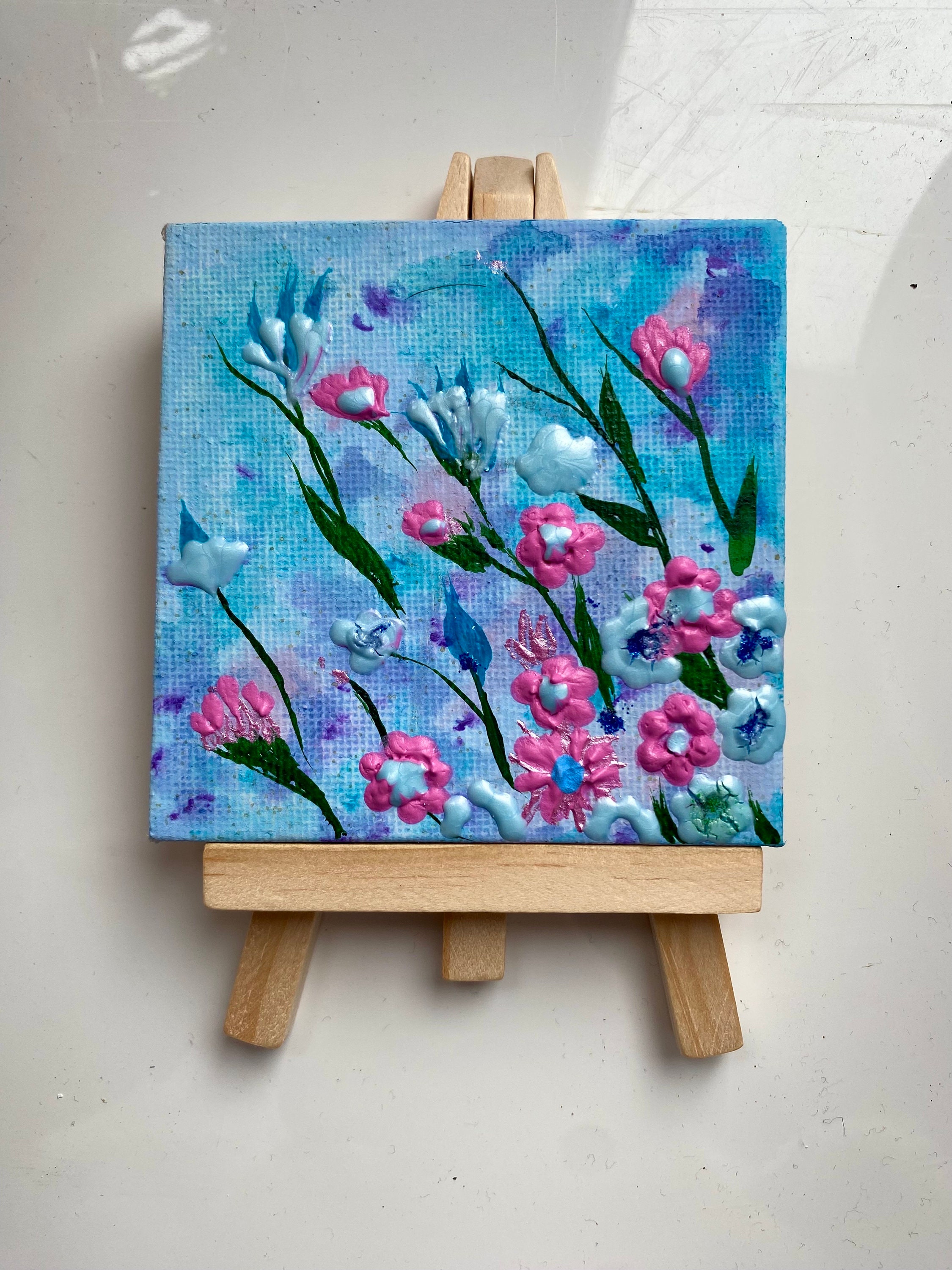 Mini Wall Art Miniature Painting Canvas Tiny Paintings for Doll Mini ...