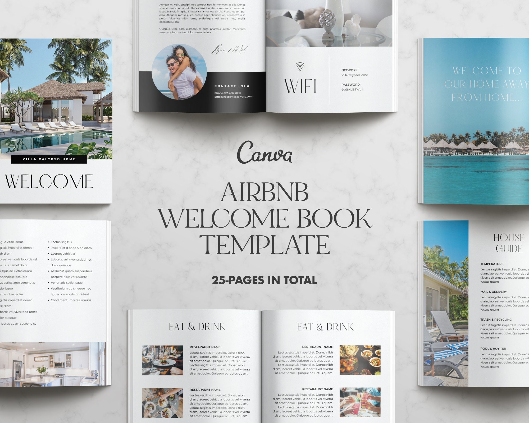 Printable Airbnb Welcome Book Template Free