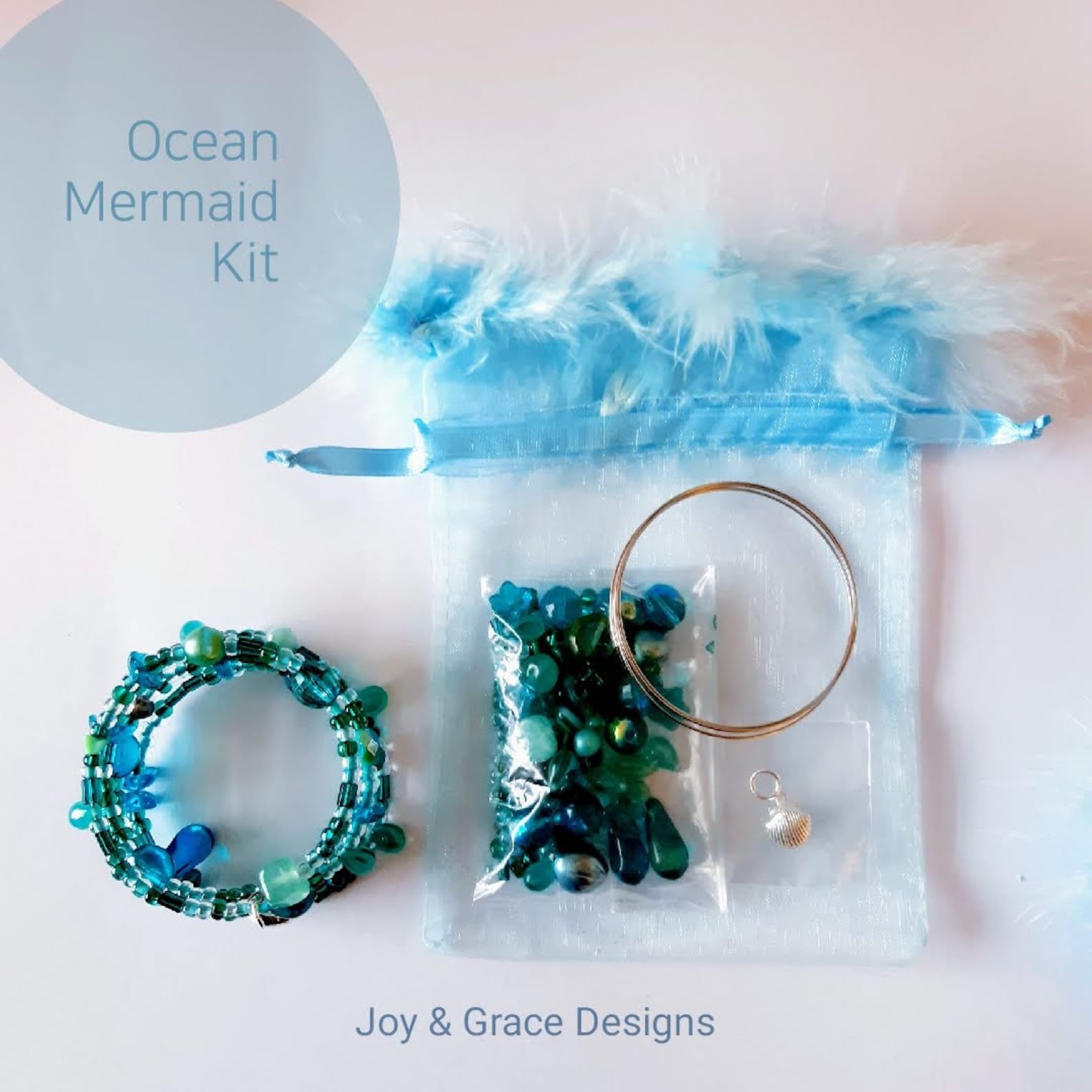 Make Your Own Beaded Memory Wire Kit, Jewellery Making Kit for Children ...