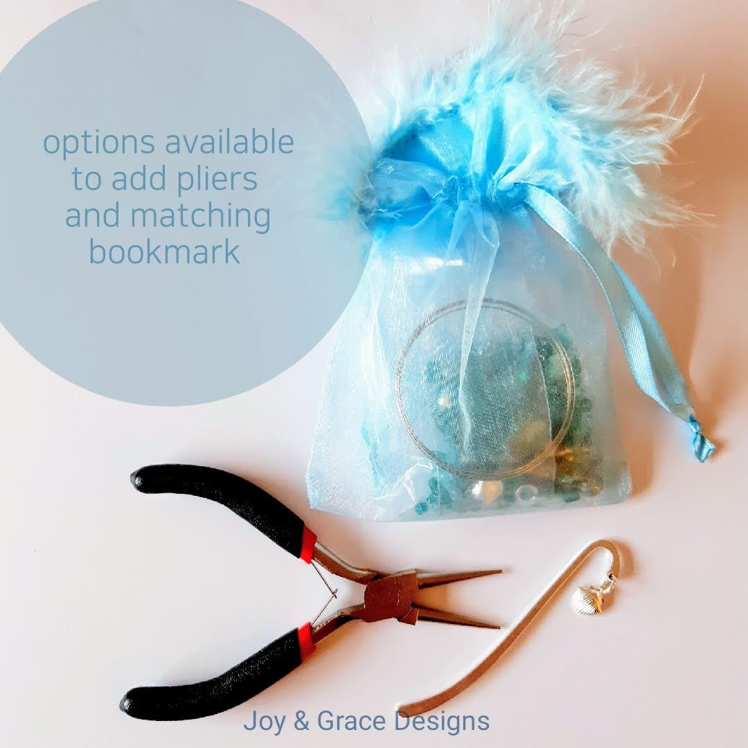 Make Your Own Beaded Memory Wire Kit, Jewellery Making Kit for Children ...