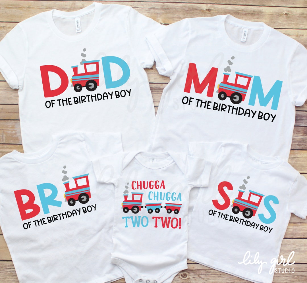 Chugga Chugga Two Two Train Family Svgs, 2nd Birthday Matching SVG ...