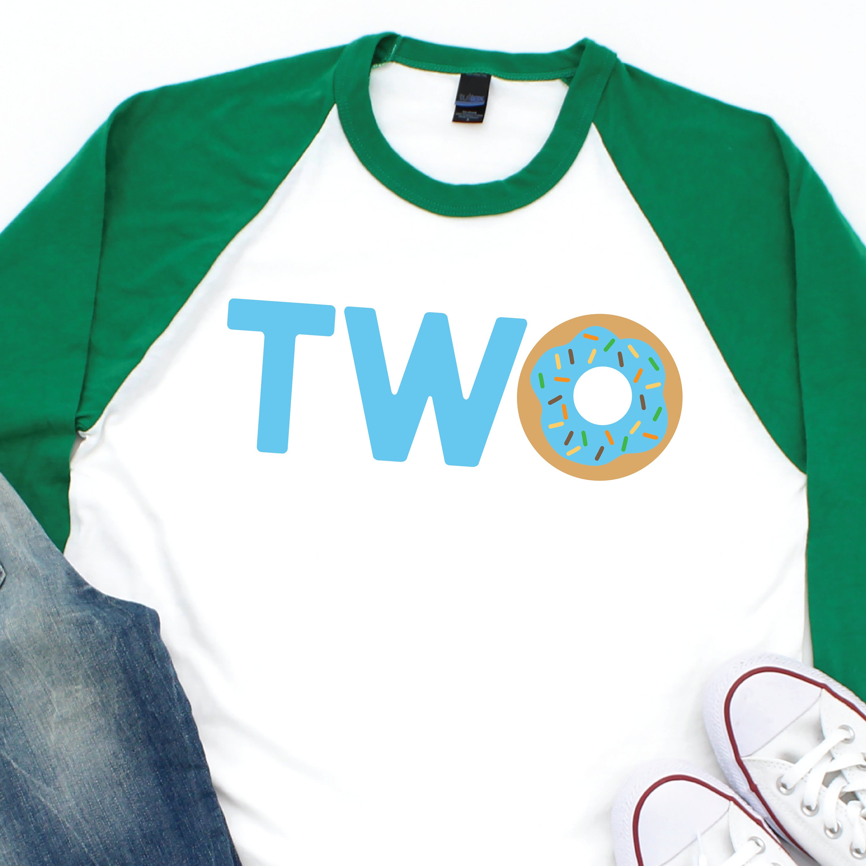 Donut SVG Blue Two SVG 2nd Birthday Cutting File for Cricut - Etsy