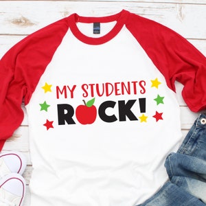 My Students Rock! Teacher, School SVG, Cutting File for Cricut or ...