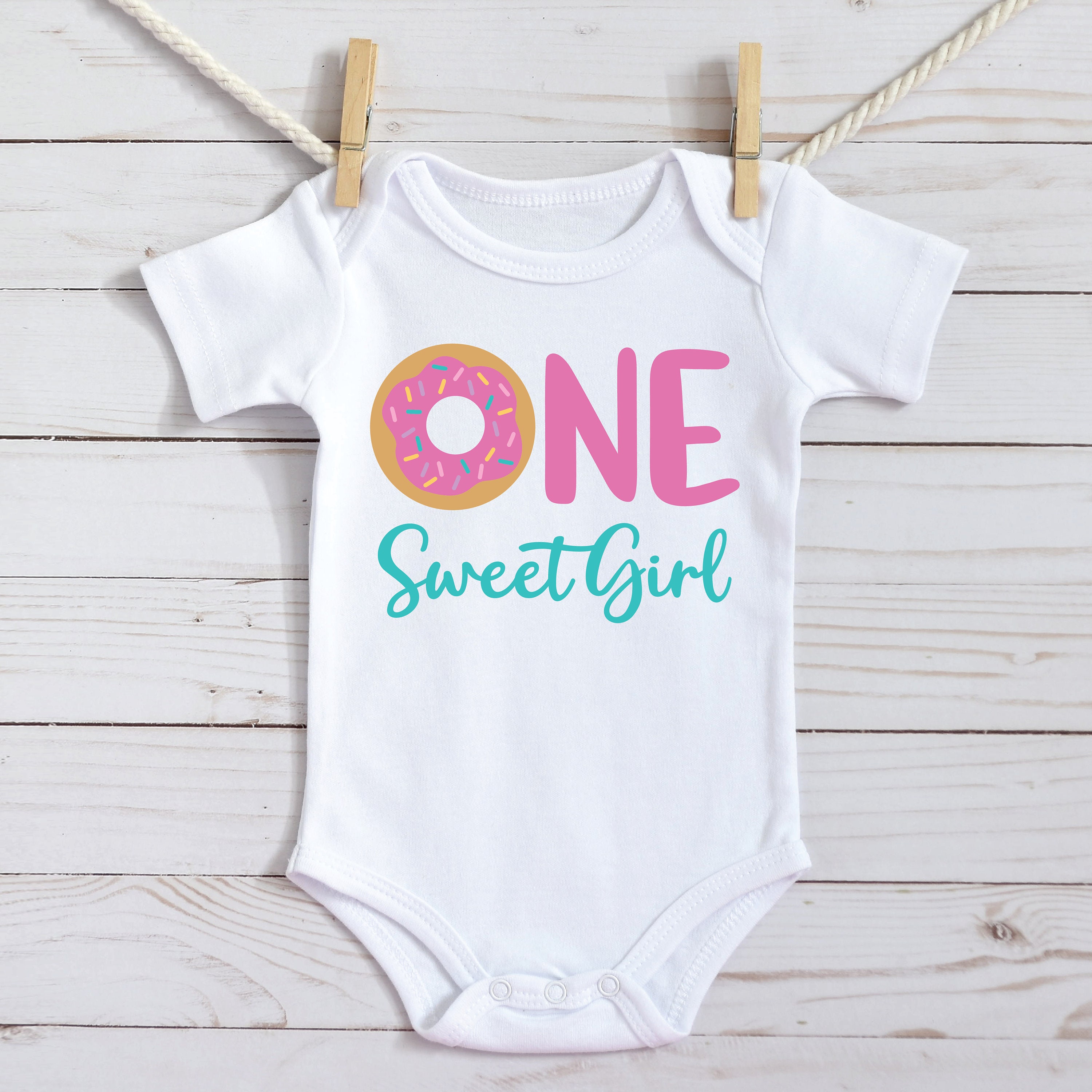 Donut SVG, One Sweet Girl SVG, 1st Birthday, Cutting File for Cricut or ...