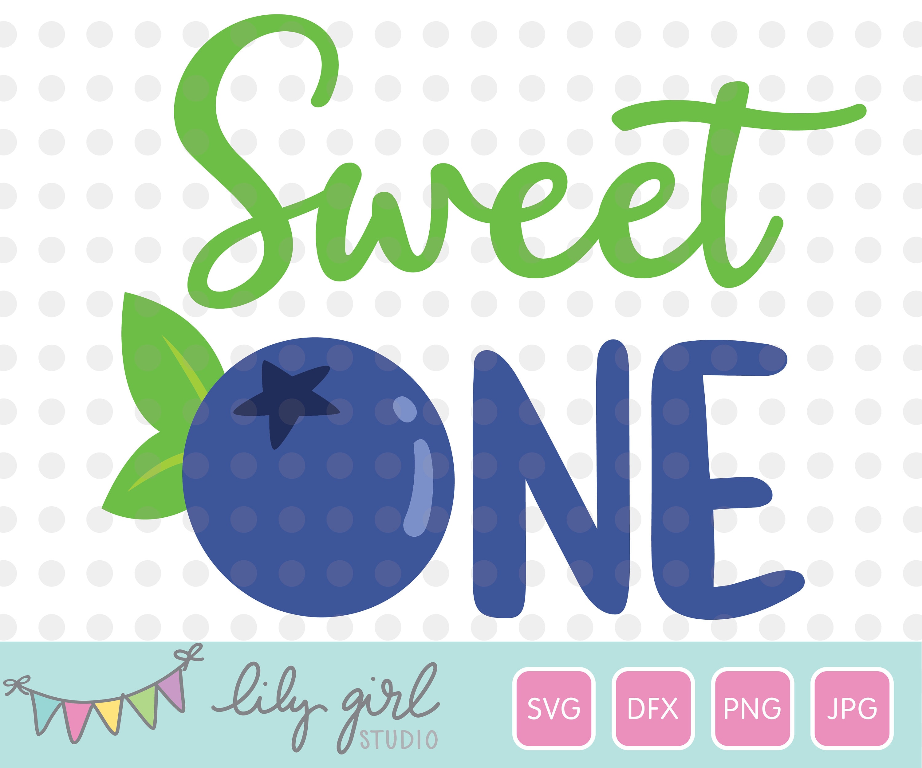 One Blueberry Clipart
