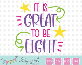 It is Great to Be 8 - Etsy