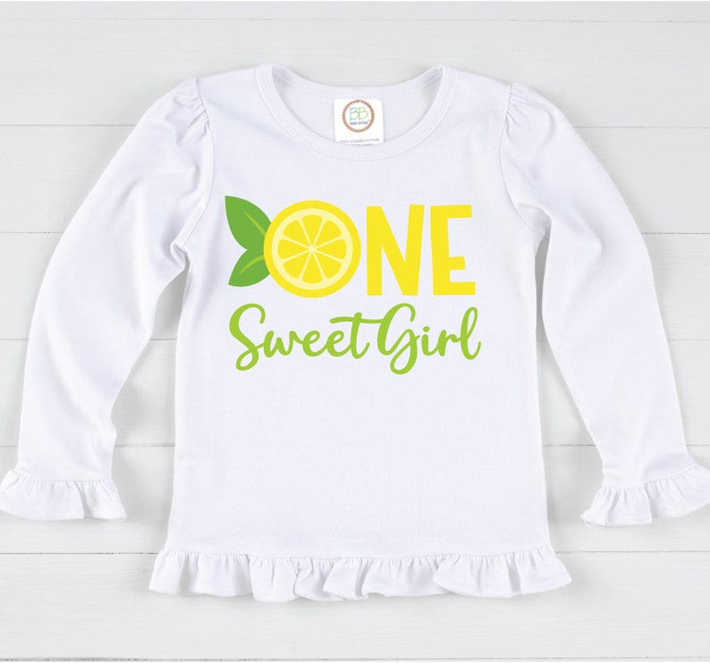 ONE Sweet Girl Lemon SVG, Png, Jpg and Dxf, 1st Birthday, Cutting File ...