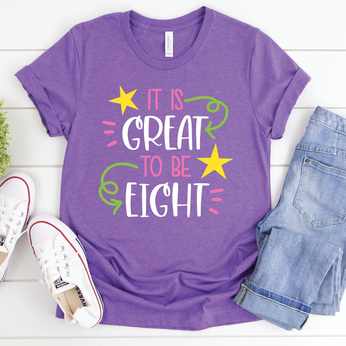 It is Great to Be Eight SVG, 8th Birthday SVG, Cutting File for Cricut ...