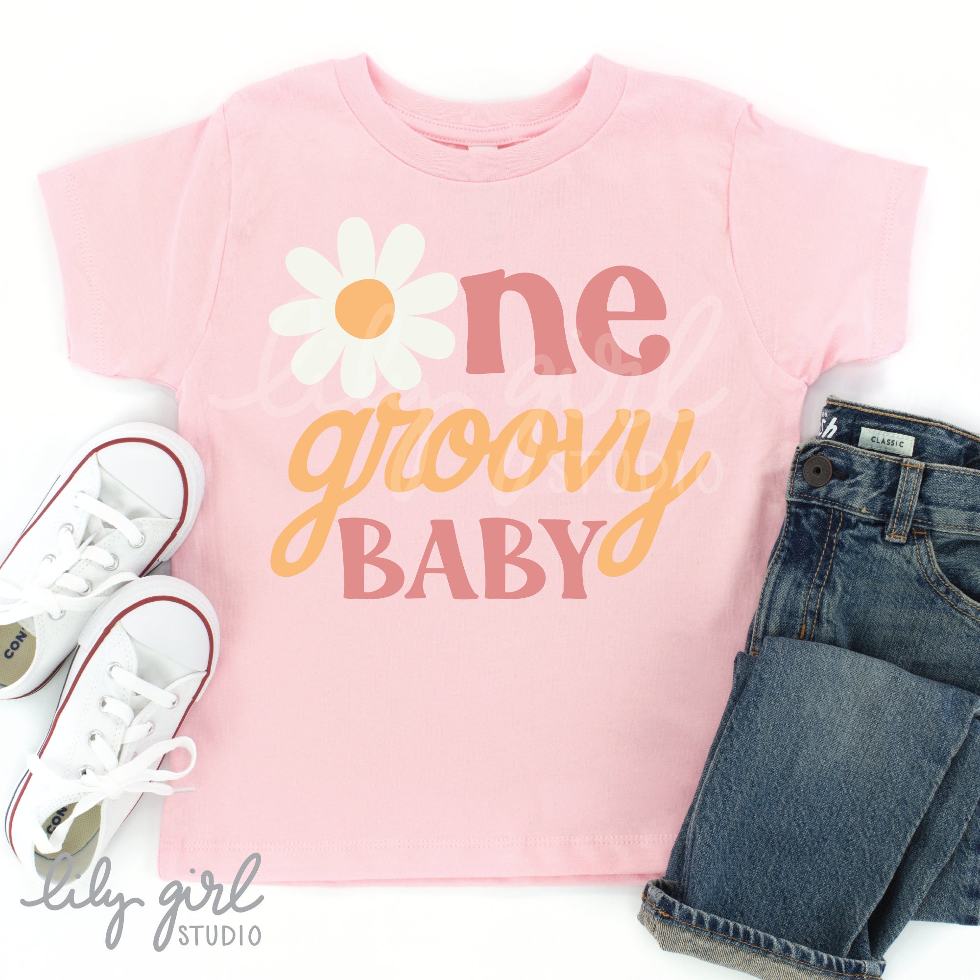 One Groovy Baby Daisy SVG Girl's 1st Birthday SVG - Etsy