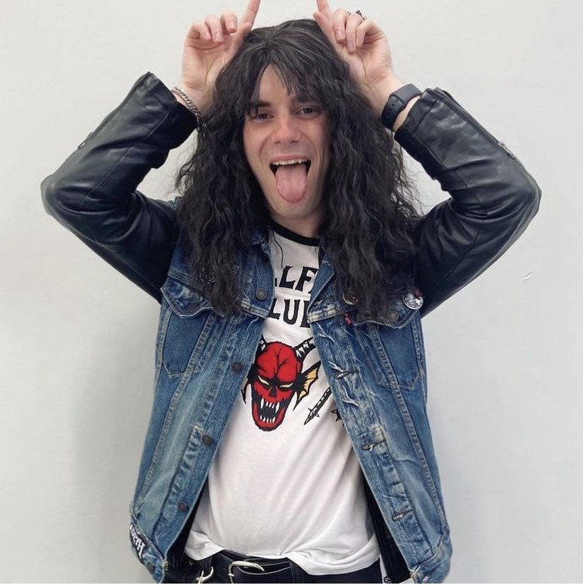 Eddie Munson Stranger Things Lace Front Wig Synthetic Cosplay - Etsy