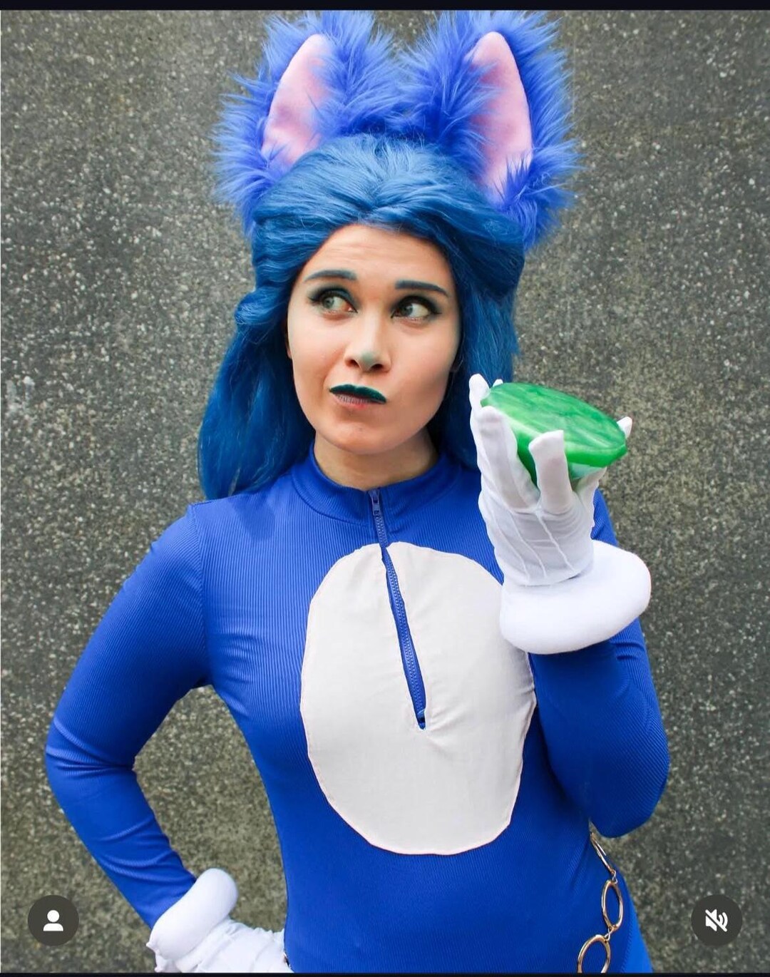Sonic The Hedgehog Inspired Synthetic Lace Front Wig Cosplay Etsy