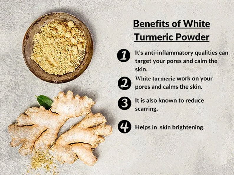 White Turmeric Powder for Face Kasturimanjal Powder - Etsy