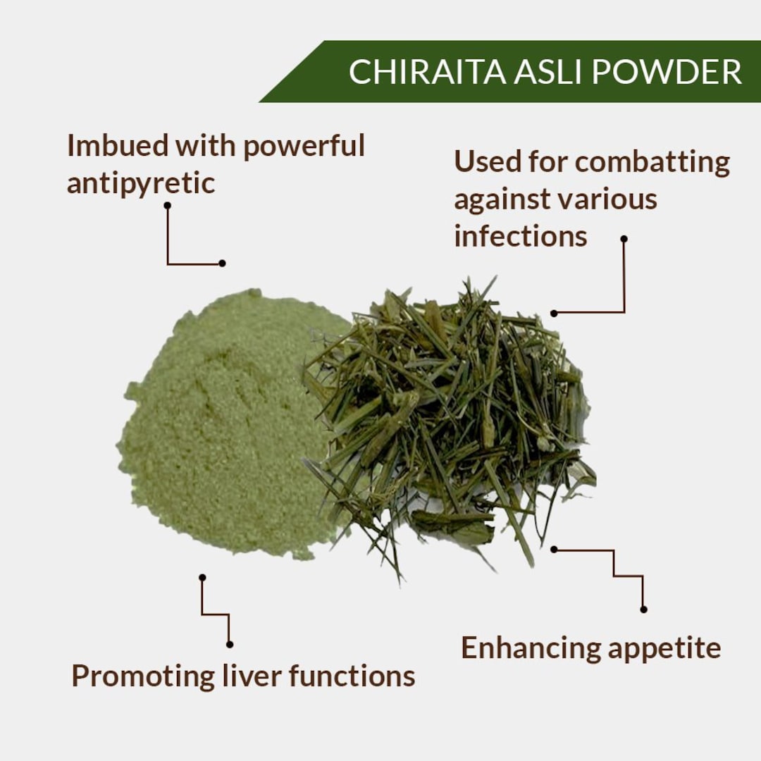 Swertia Chirata Powder Herb Herbal Kiriyatha Asli Dried Powder ...